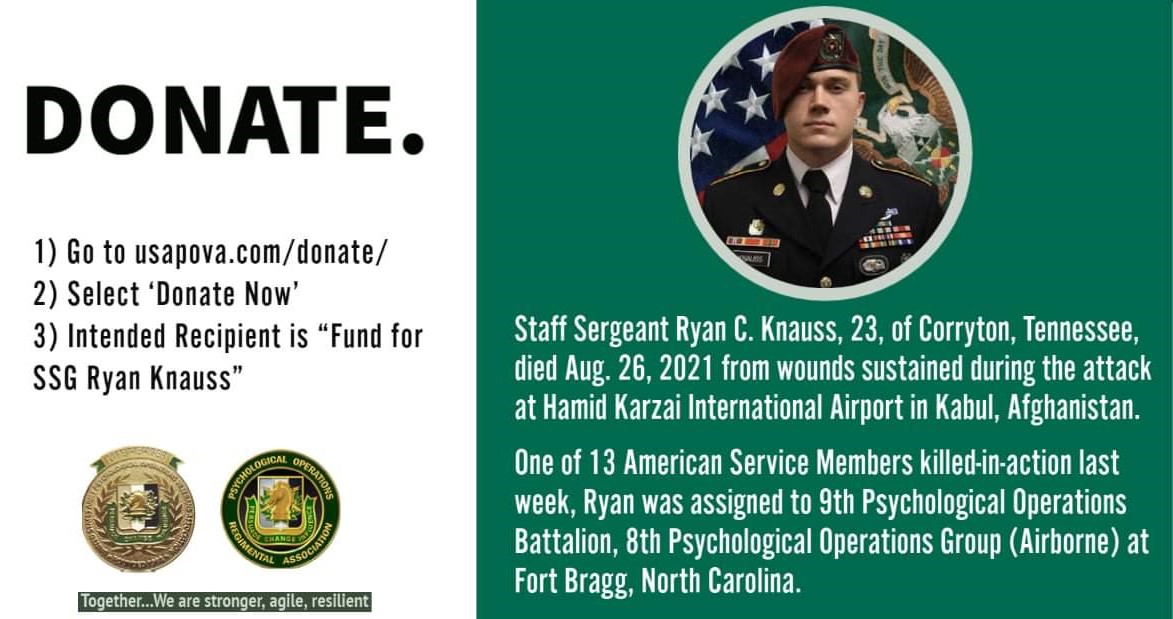 Help support SSG Ryan Knauss’s family. | Yellow Ribbon America